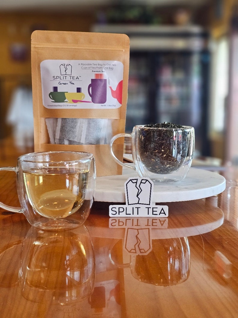 Perforated Tea Bags to Get Two Cups of Tea From One Bag- Green Premium ...