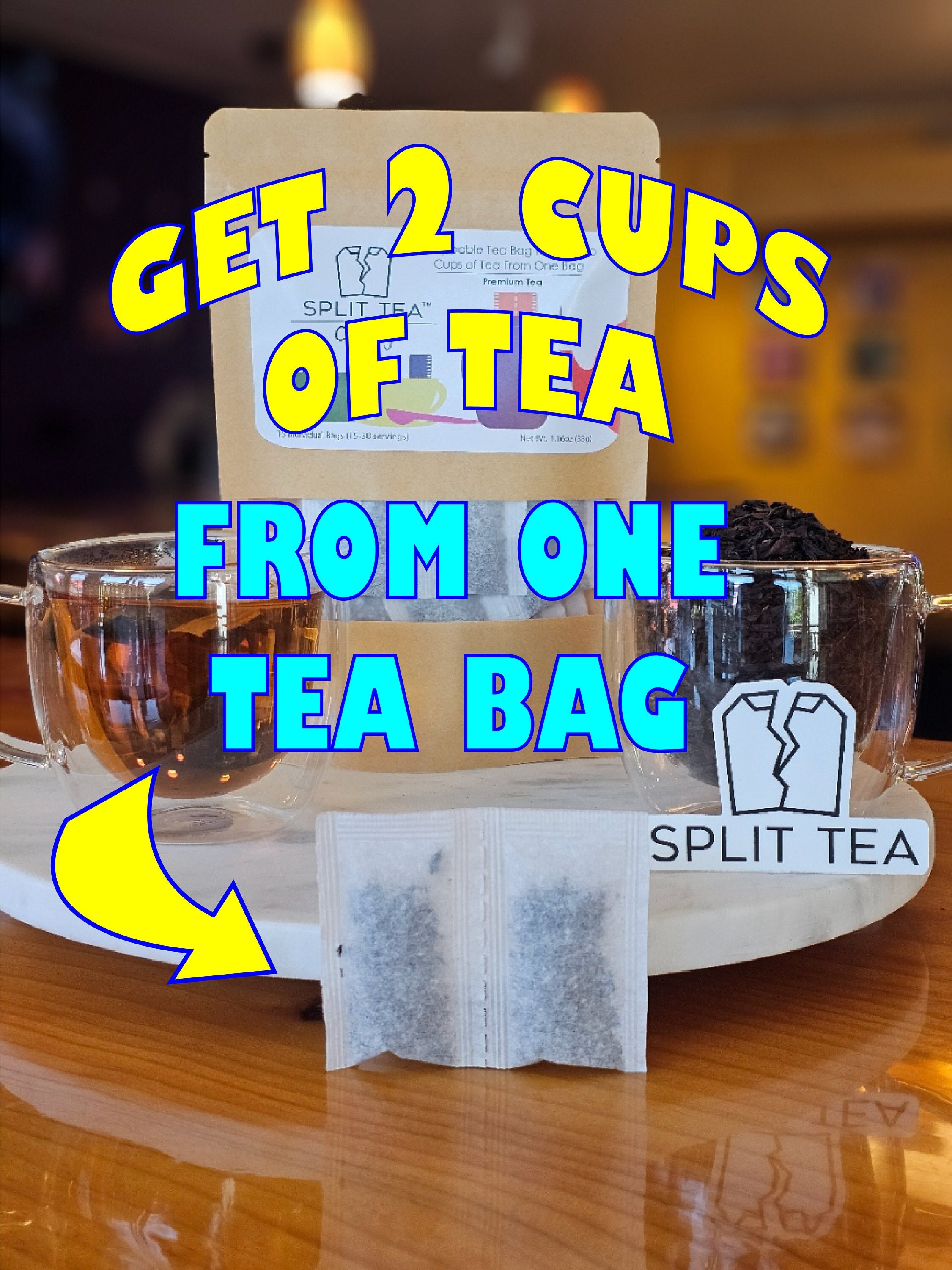 Perforated Tea Bag to Get Two Cups of Tea From One Tea Bag- Oolong ...