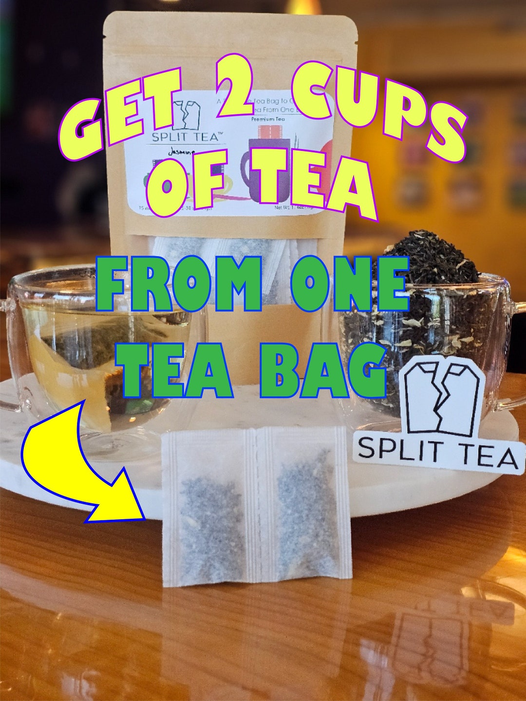 Perforated Tea Bags to Get Two Cups of Tea From One Bag- Jasmine ...