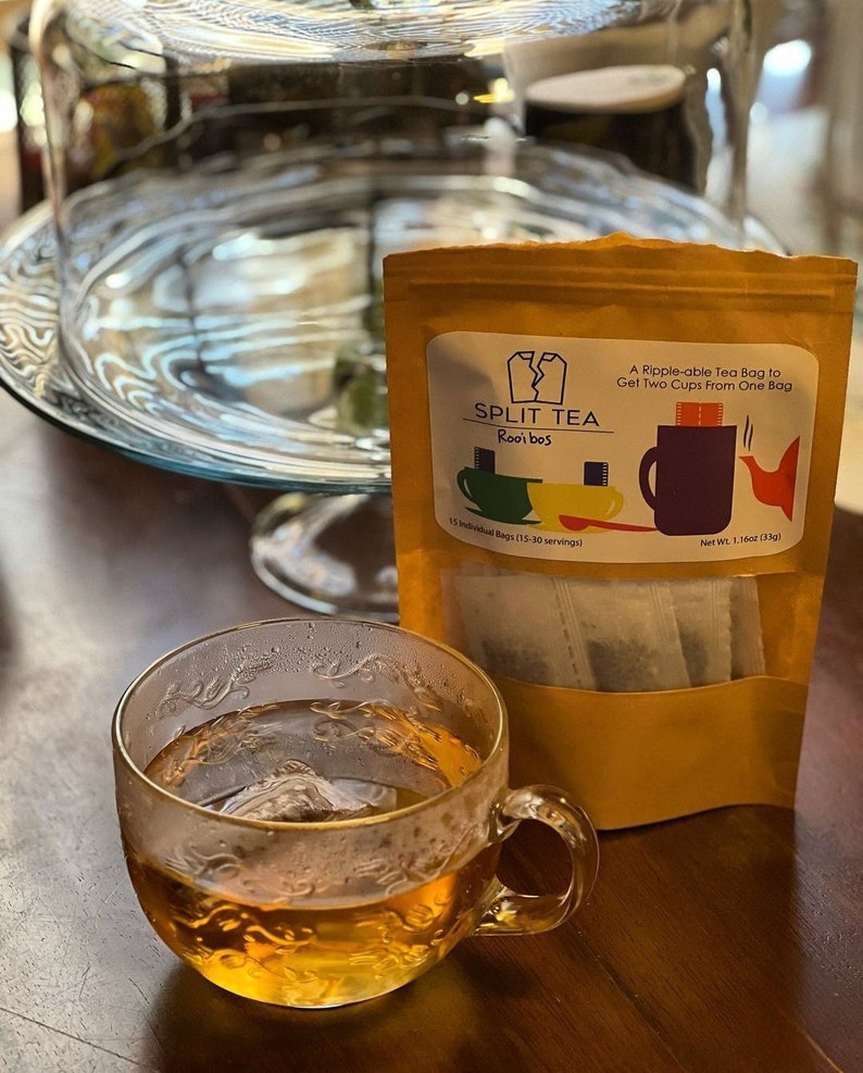 Rippable Tea Bag- Rooibos Herbal Tea- Get TWO Cups of Tea From ONE Tea ...