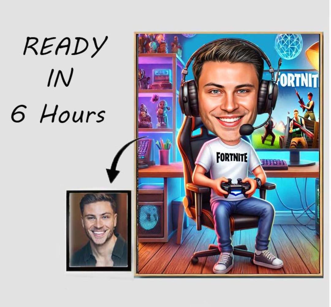 Gamer Gift for Men With Cartoon, Gamer Gift Ideas, Funny TV Gamer Gift ...