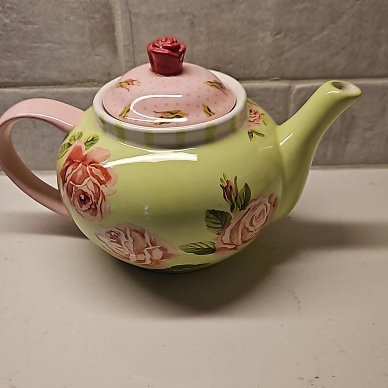Vintage Teapot, Roses - Etsy