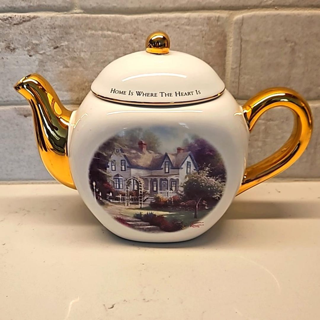 Teapot, Thomas Kinkade - Etsy