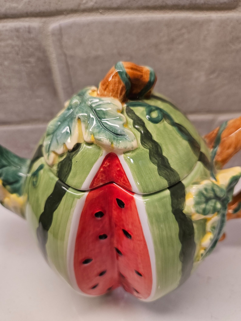 Vintage Teapot, Watermelon - Etsy