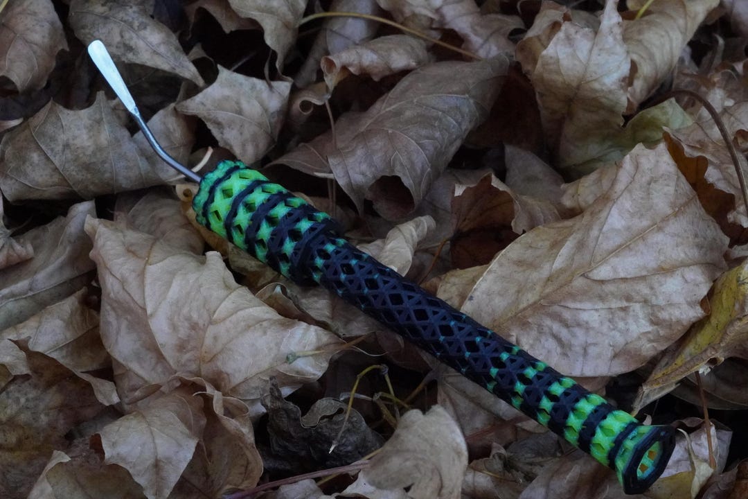 Titanium Wax Tool With Ergonomic 3D Printed Handle, Lime Green and ...