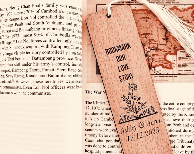 Custom Wooden Bookmarks Favor Wedding Gift for Guests the Perfect ...