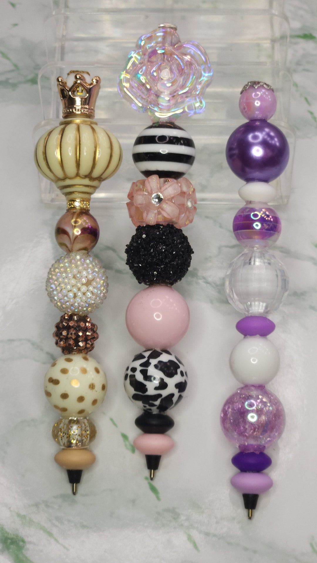 Full-sized Beaded Ink Pens, Long-lasting Beaded Ink Pen, No Need for ...