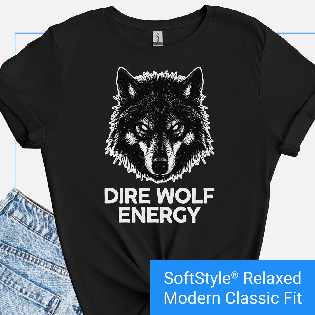 Dire Wolf Shirt, Dire Wolf Energy T-shirt, Trendy Dire Wolf Cloning Tee ...