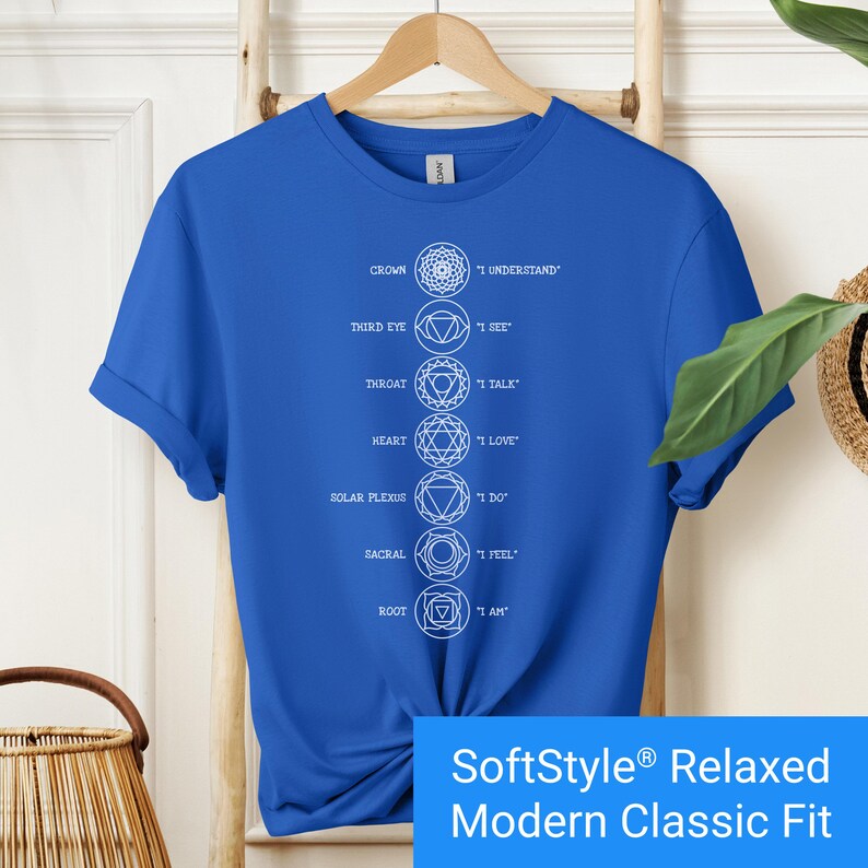 Chakras Symbols Shirt, 7 Chakras Shirt, Seven Chakras T-shirt ...
