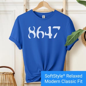 Retro 8647 Anti Trump Shirt, Subtle Anti Trump T-shirt, Hidden Dump ...