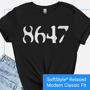 Retro 8647 Anti Trump Shirt, Subtle Anti Trump T-shirt, Hidden Dump ...