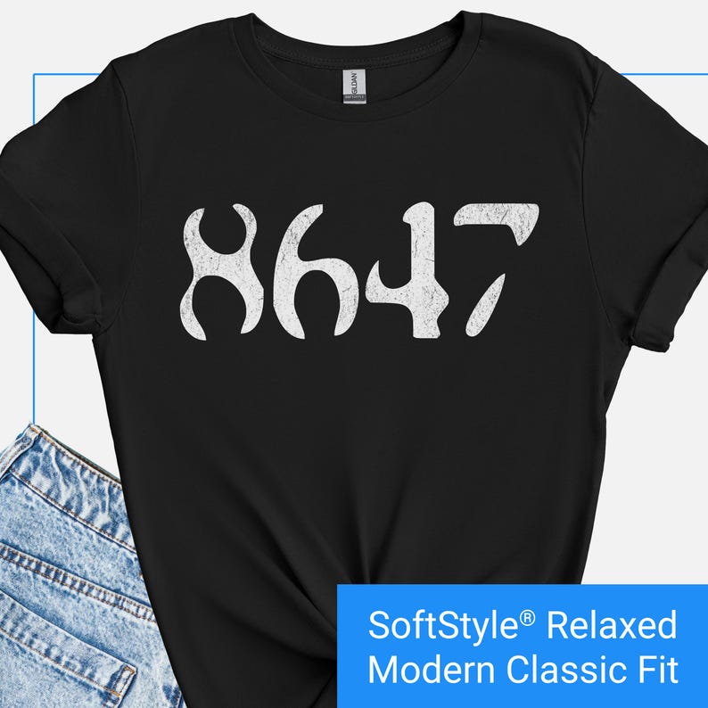 Retro 8647 Anti Trump Shirt, Subtle Anti Trump T-shirt, Hidden Dump ...
