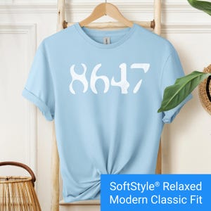 Retro 8647 Anti Trump Shirt, Subtle Anti Trump T-shirt, Hidden Dump ...