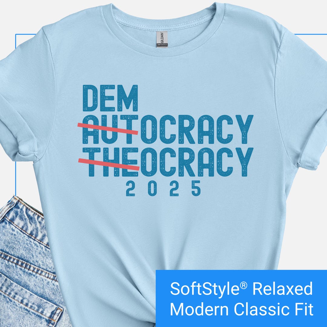 Democracy 2025 Shirt, Anti-trump T-shirt, Political Statement Tee, Pro ...