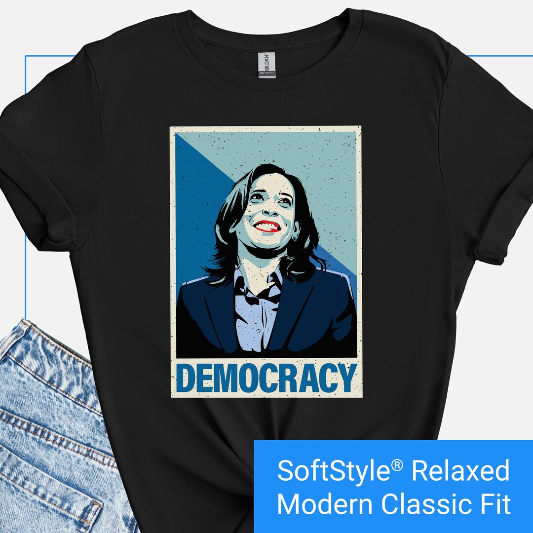 Kamala Harris Democracy T-shirt, Pro-democracy Shirt, Womens Graphic ...
