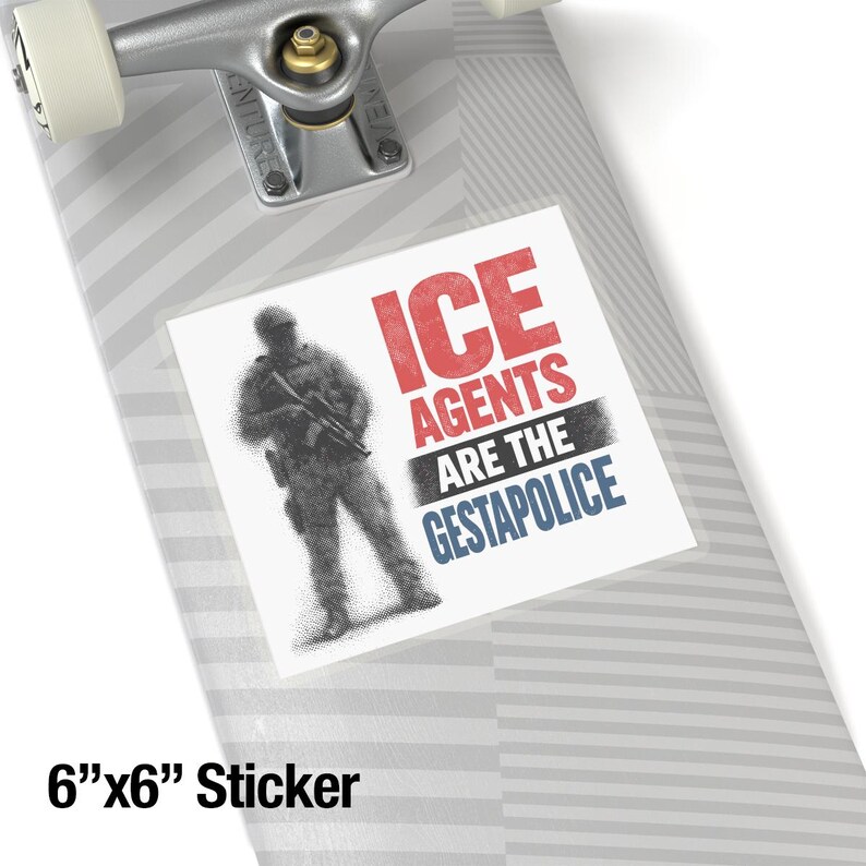 Anti ICE Protest Sticker, Gestapolice Protest Gift Immigrant ...