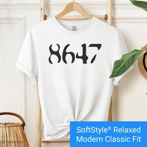 Retro 8647 Anti Trump Shirt, Subtle Anti Trump T-shirt, Hidden Dump ...