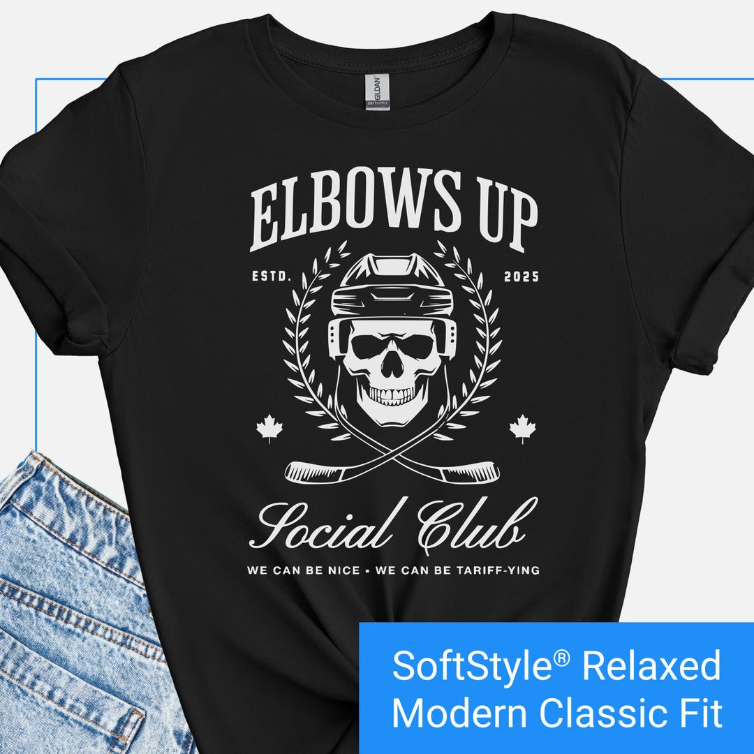 Elbows up Canada Shirt, Elbows up Social Club T-shirt, Anti Trump ...