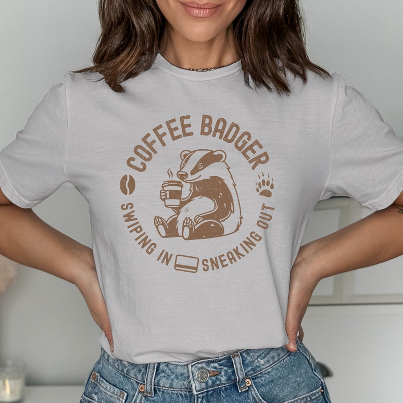 Coffee Badger Shirt, Coffee Badging T-shirt, Hybrid Worker Protest Tee ...