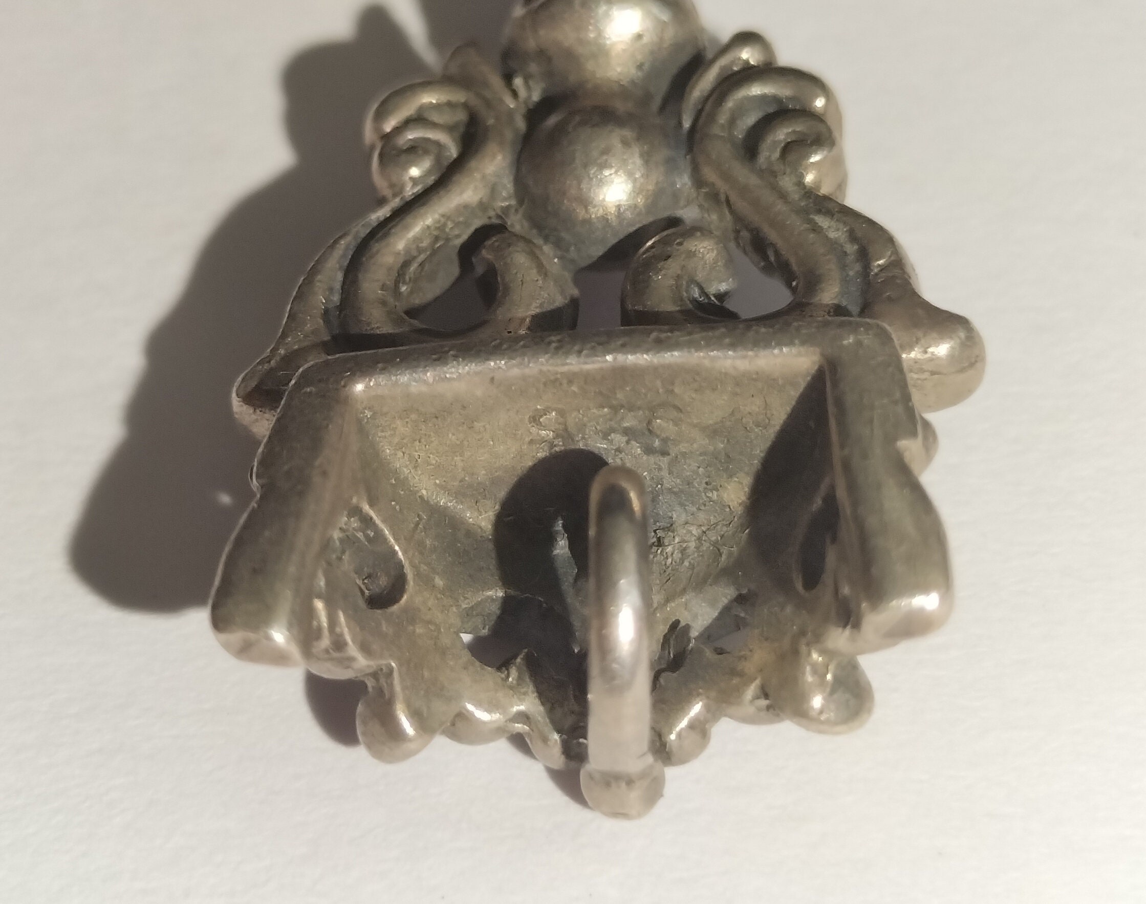 Antique Big Massive 13g Beautiful Sterling Silver Key With a Crown and ...