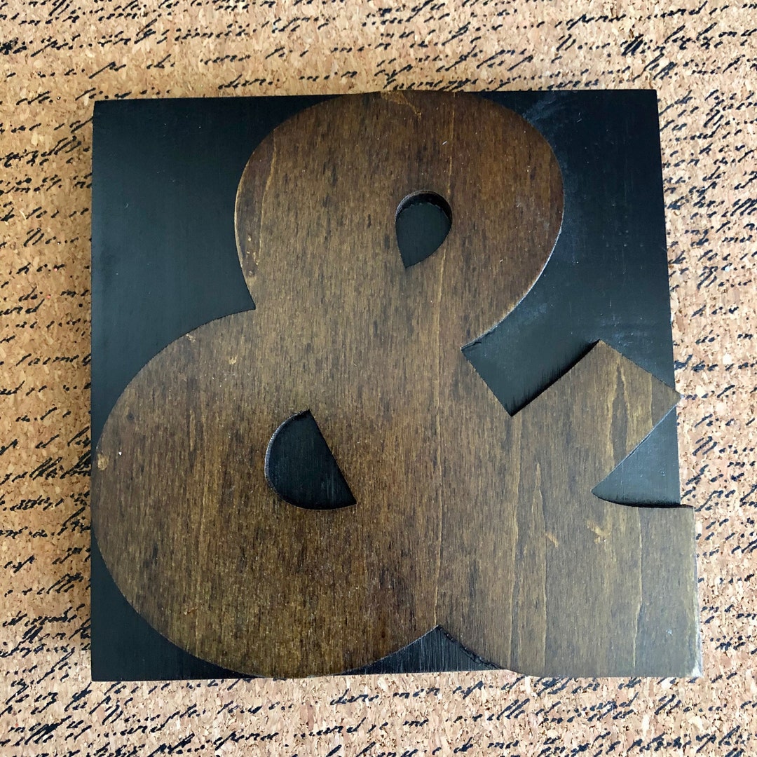 Ampersand Letterpress Block 5 EX LARGE Stamp Fabric - Etsy