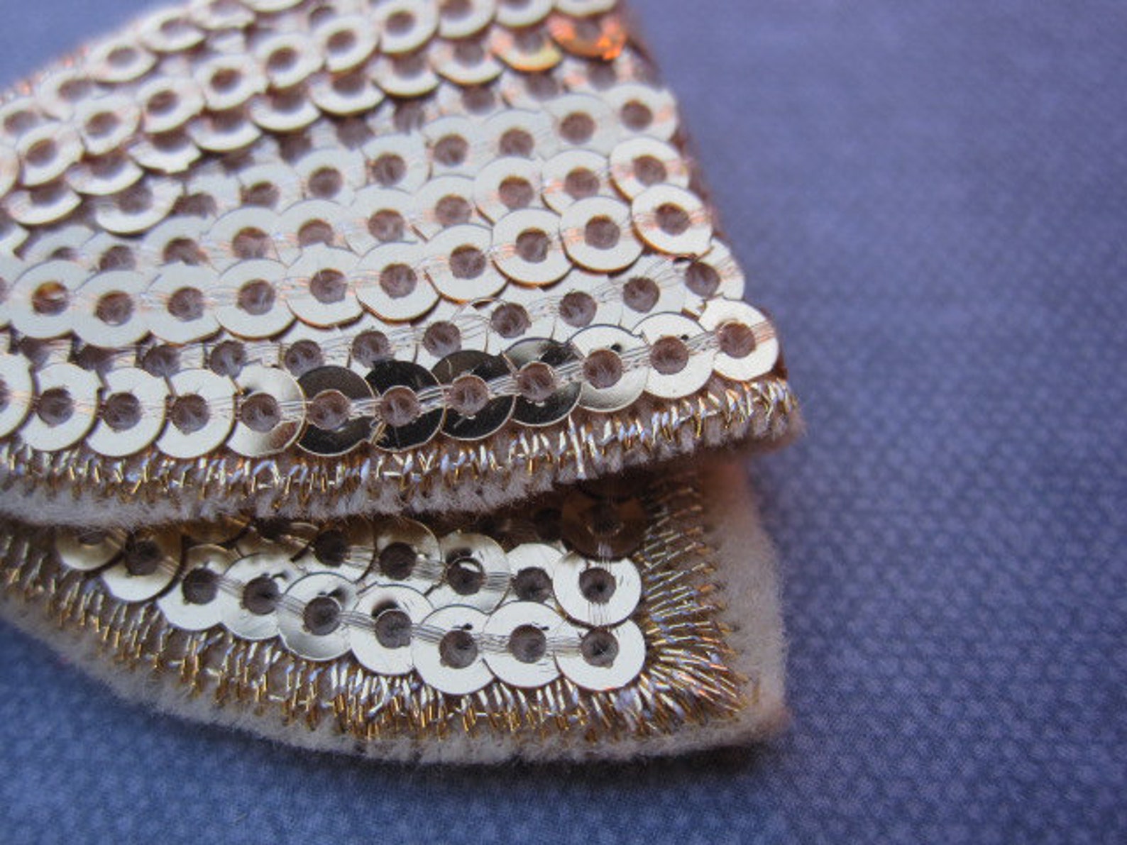 Gold Sequin Bow Applique Millinery Hair Bows Embellishment - Etsy