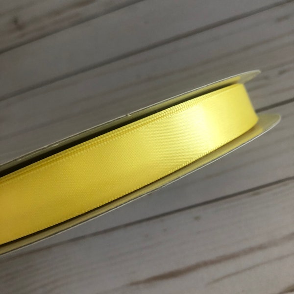 Yellow Satin Ribbon - Etsy