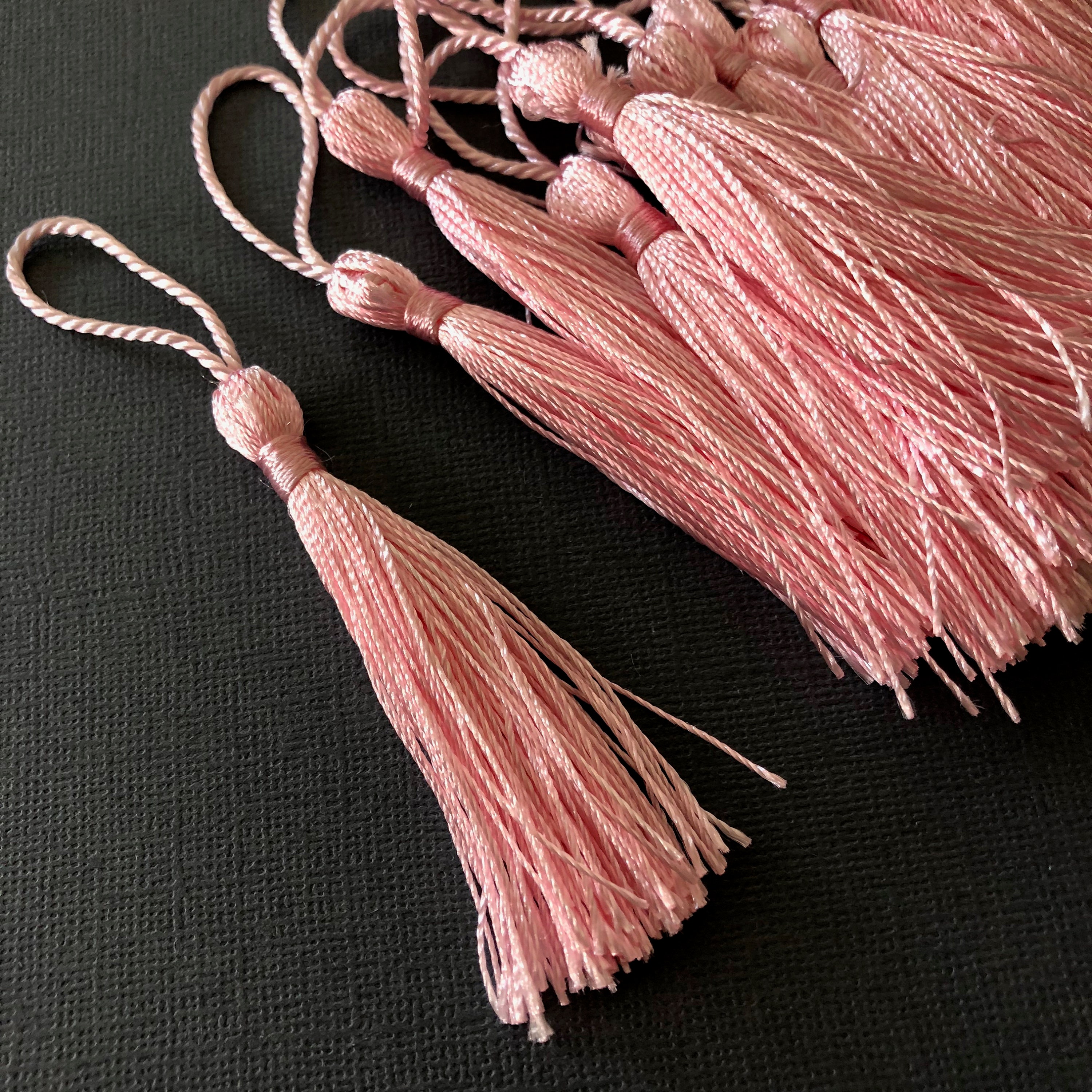 12 Chainette Tassels Pink Jewelry Design Gift Wrapping | Etsy