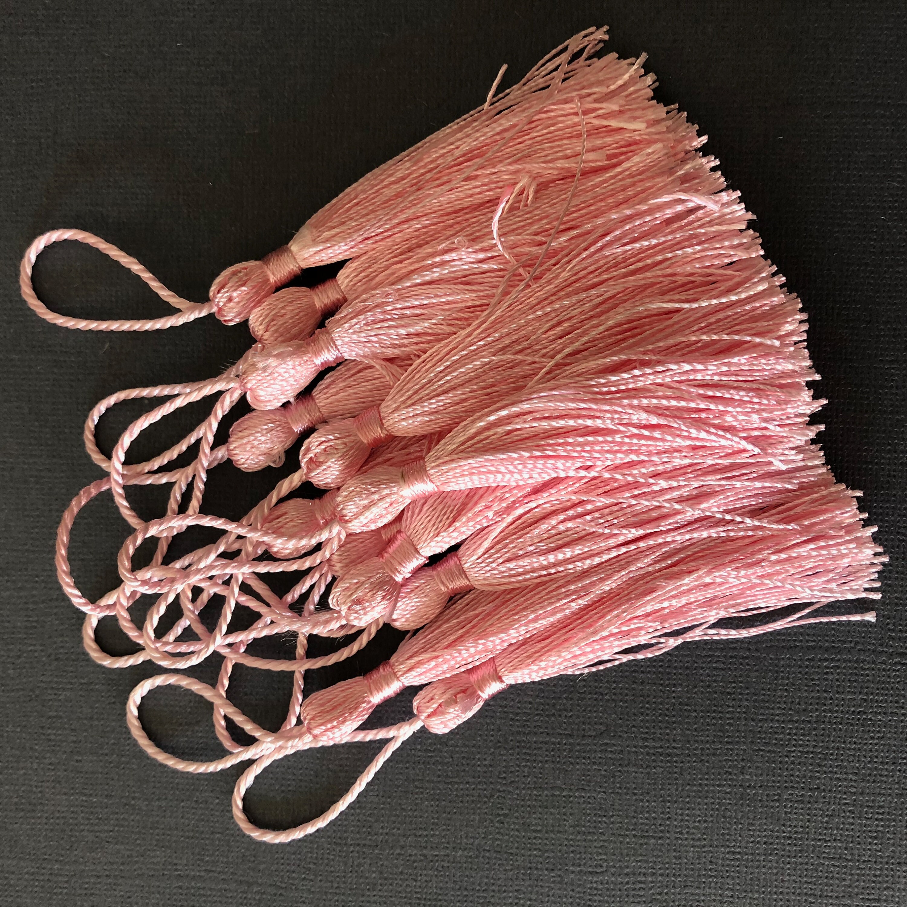 12 Chainette Tassels Pink Jewelry Design Gift Wrapping | Etsy