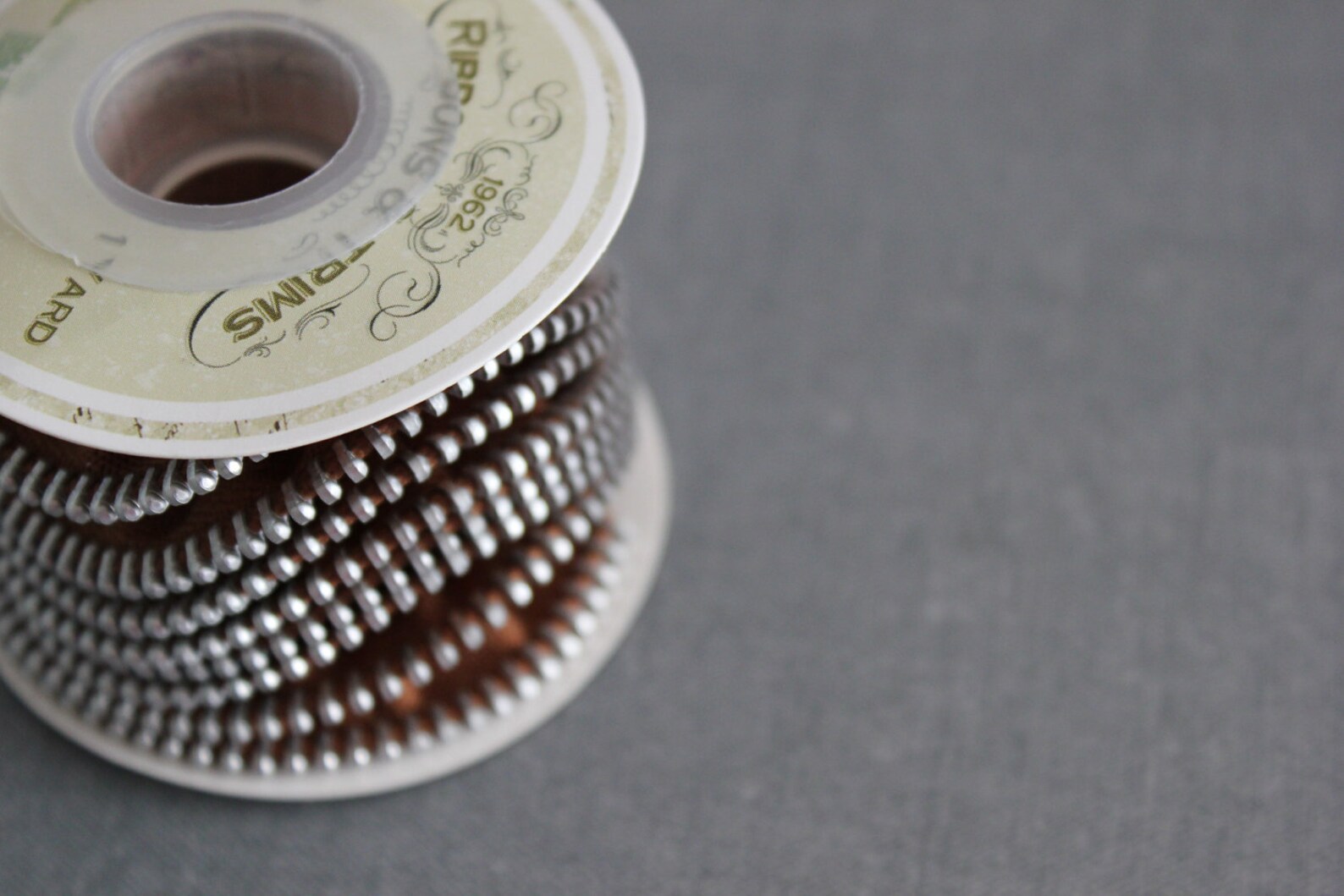 Brown Zipper Ribbon Gathered Trim Tape 1 Yard Zipper - Etsy