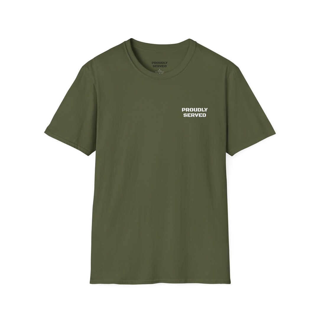 Proudly Served Veterans Shirt, Veterans Clothing, Veterans Shirt ...