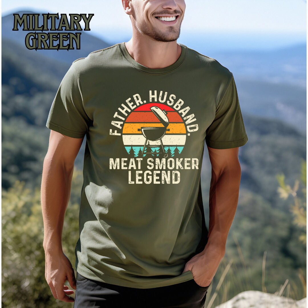 Meat Smoker Legend Tee Shirt Funny Grill Tee Shirt for Dad Summer ...