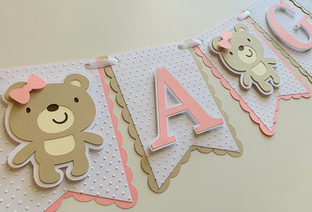 Teddy Bear Banner girl - Etsy