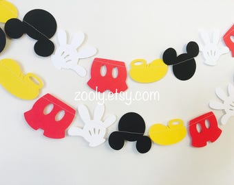 Mickey Mouse Garland | Etsy
