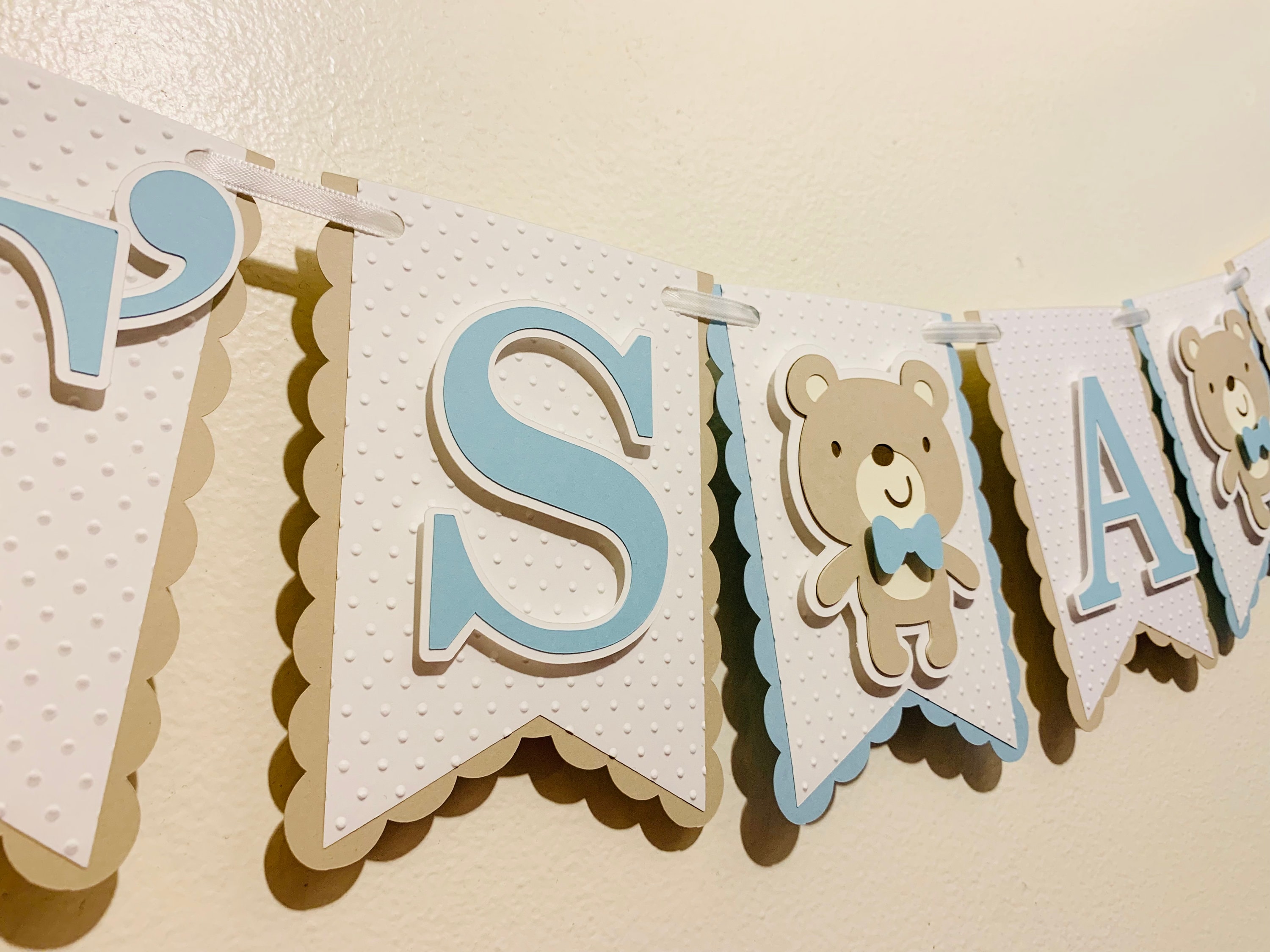 Teddy Bear Baby Shower Teddy Bear Banner Boy Baby Shower - Etsy