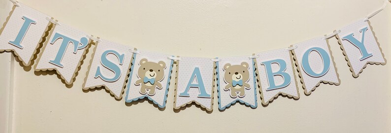 Teddy Bear Baby Shower Teddy Bear Banner Boy Baby Shower - Etsy