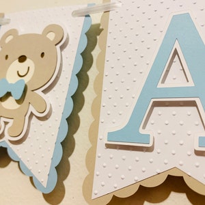 Teddy Bear Baby Shower, Teddy Bear Banner, Boy Baby Shower Banner - Etsy
