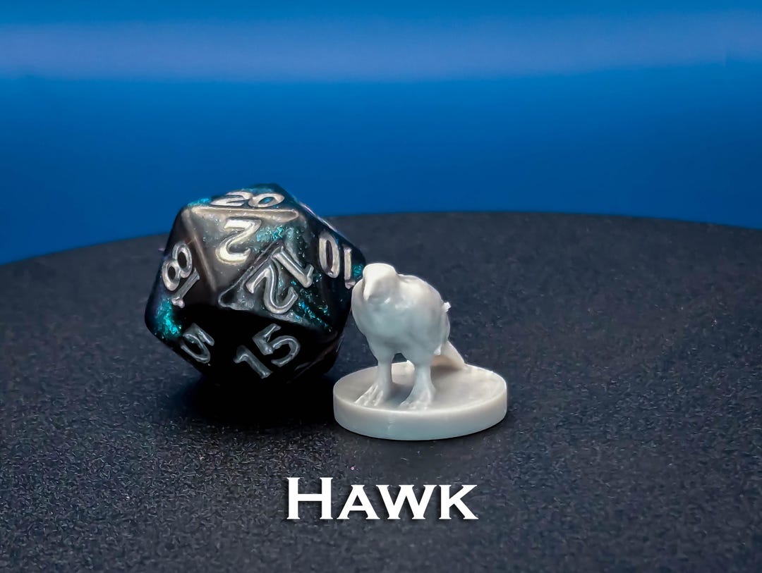 Hawk Miniature for D&D, Dungeons and Dragons, Pathfinder and Other ...