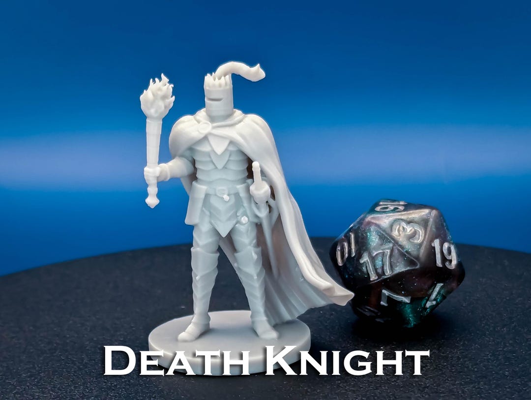 Death Knight Miniature for D&D, Dungeons and Dragons, Pathfinder and ...