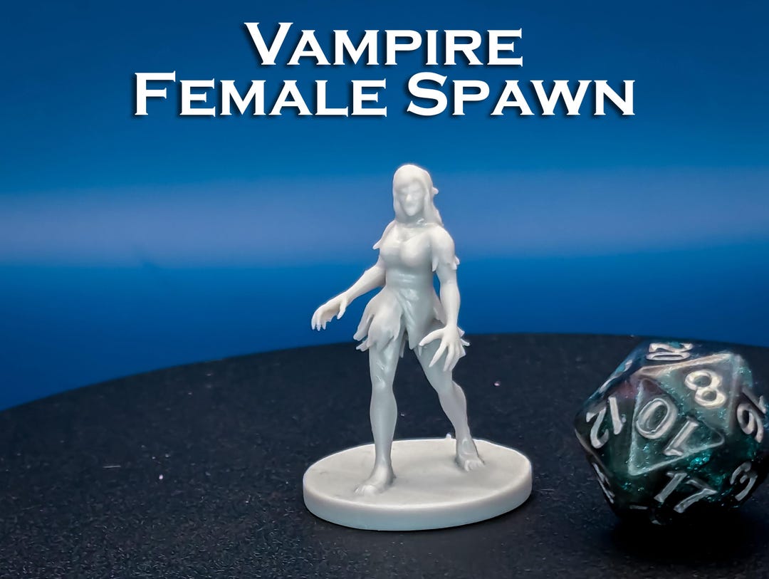 Vampire Female Spawn Miniature for D&D, Dungeons and Dragons ...
