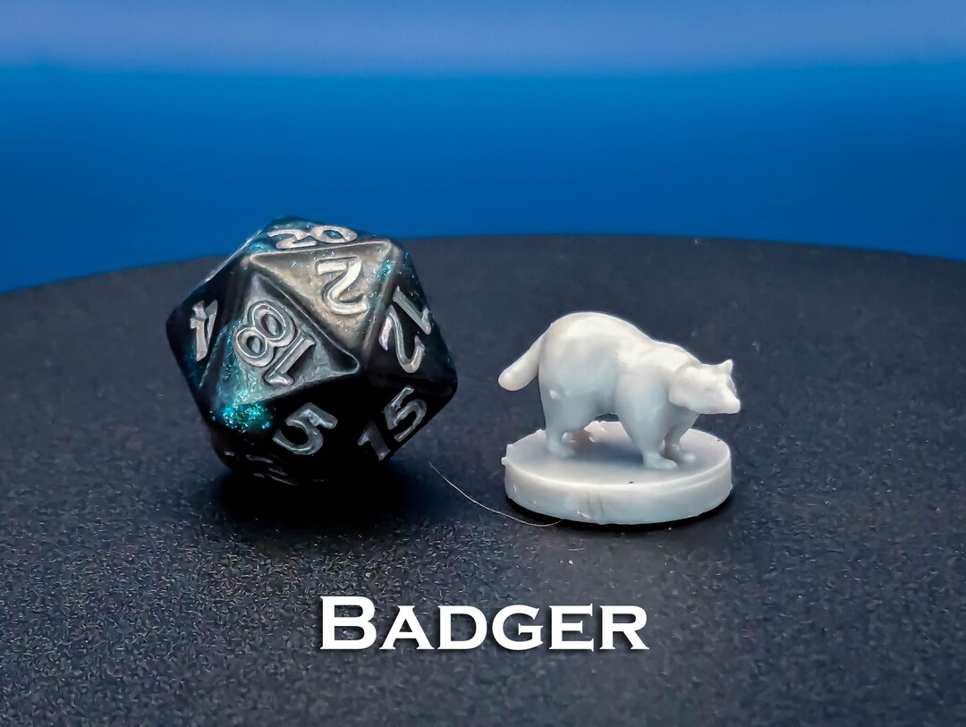 Badger Miniature for D&D, Dungeons and Dragons, Pathfinder and Other ...