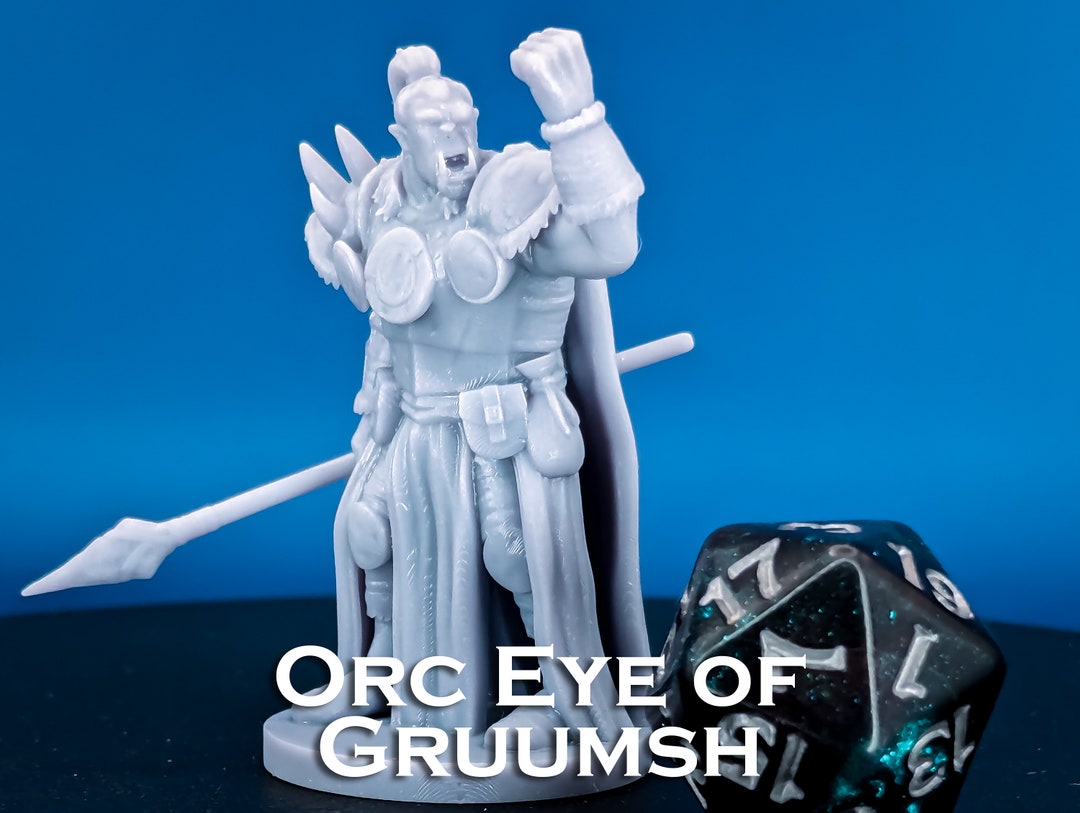 Orc Eye of Gruumsh Miniature for D&D, Dungeons and Dragons, Pathfinder ...