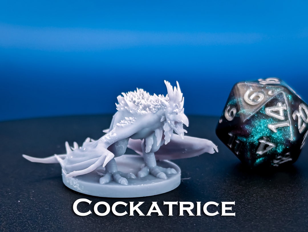 Cockatrice Miniature for D&D, Dungeons and Dragons, Pathfinder and ...