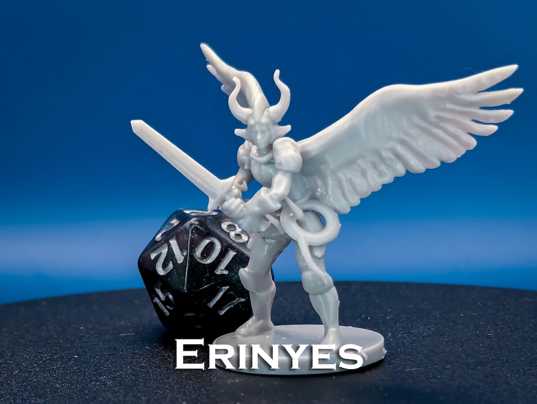 Erinyes Miniature for D&D, Dungeons and Dragons, Pathfinder and Other ...