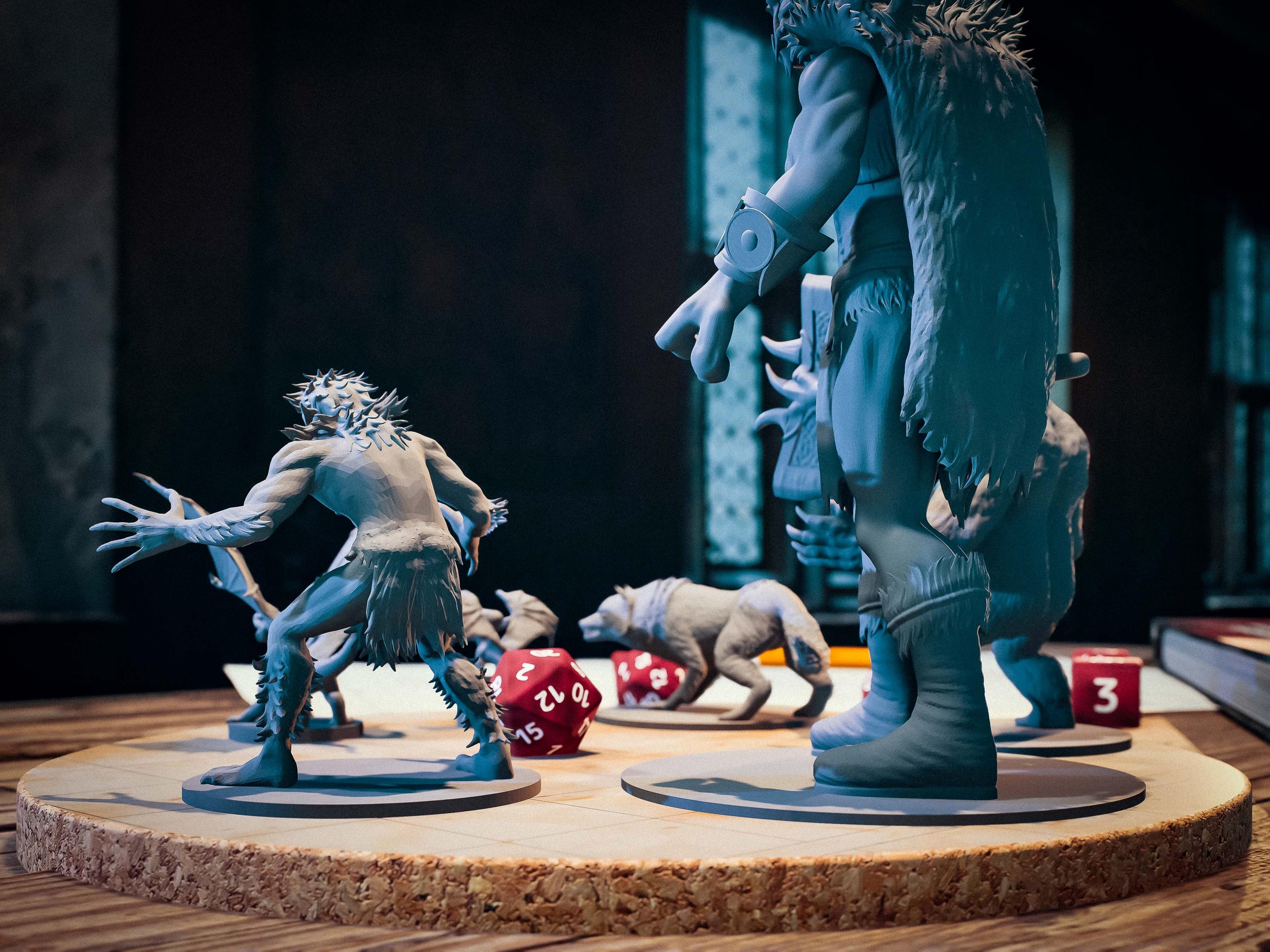 Arctic Horrors Monster Pack | 6 Miniatures Starter Set - 28mm Scale Dnd ...