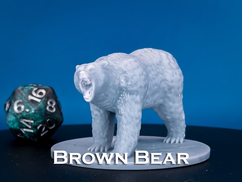 Brown Bear Miniature for D&D, Dungeons and Dragons, Pathfinder and ...