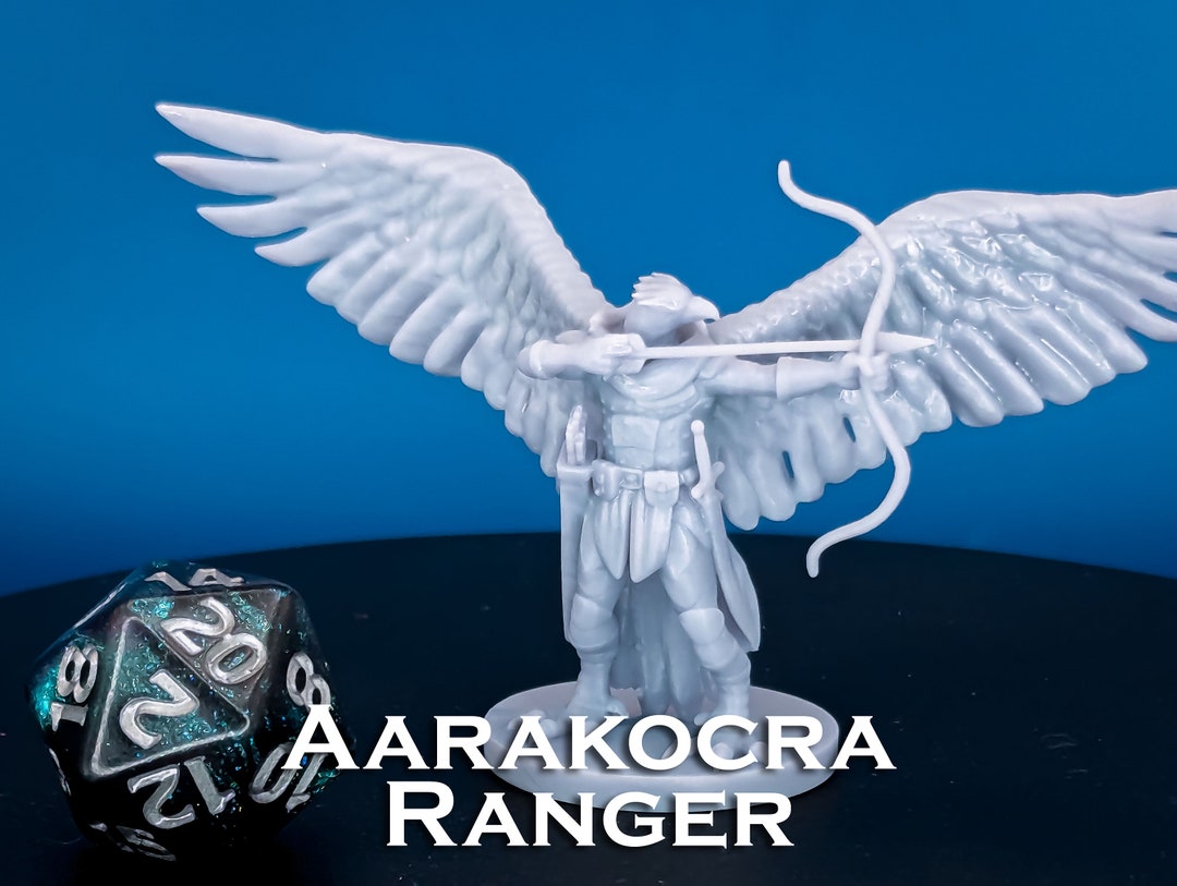 Aarakocra Ranger Miniature for D&D, Dungeons and Dragons, Pathfinder ...