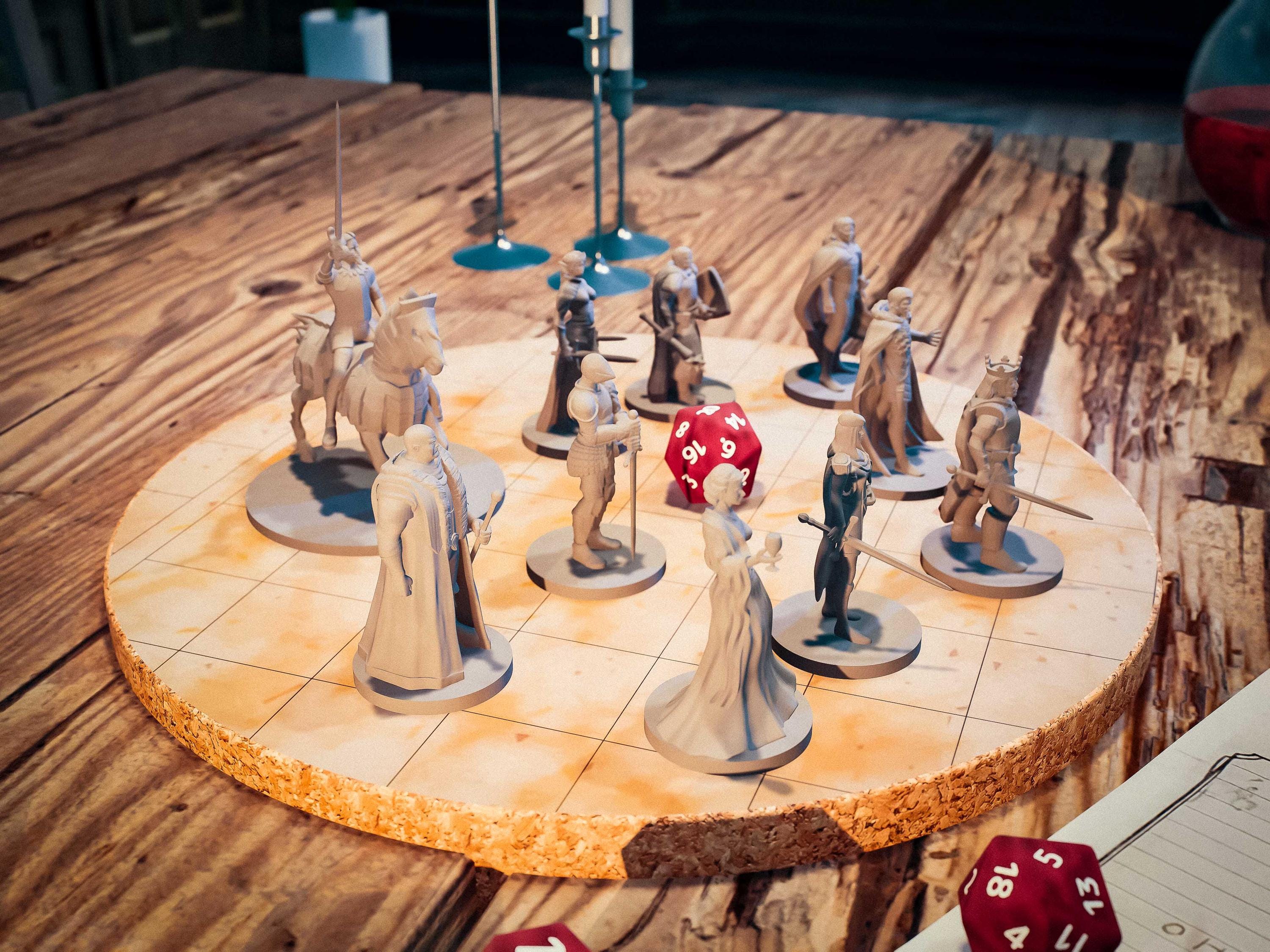 Royal Court Pack | 10 Miniatures Starter Set - 28mm Scale Dnd D&D ...