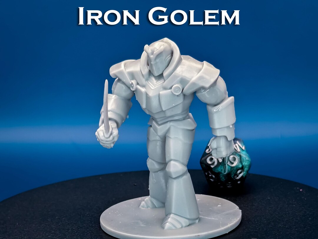 Iron Golem Miniature for D&D, Dungeons and Dragons, Pathfinder and ...
