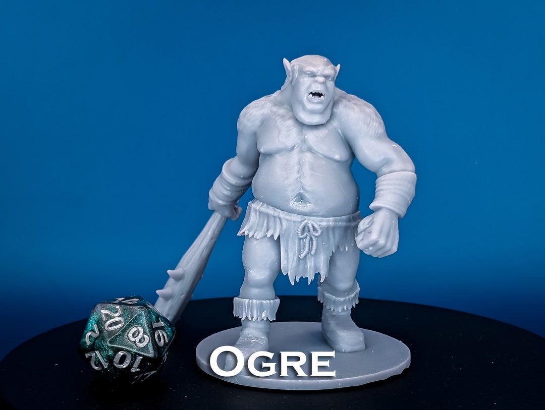 Ogre Miniature for D&D, Dungeons and Dragons, Pathfinder and Other ...